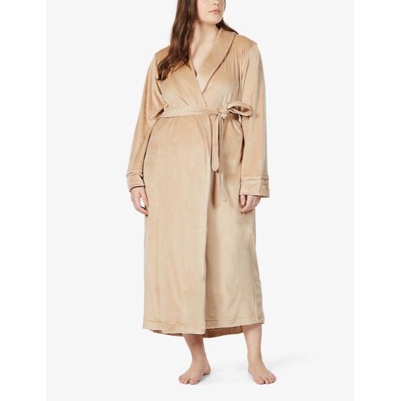 SKIMS | Intimates & Sleepwear | Skims Velour Long Robe Honey 4x | Poshmark